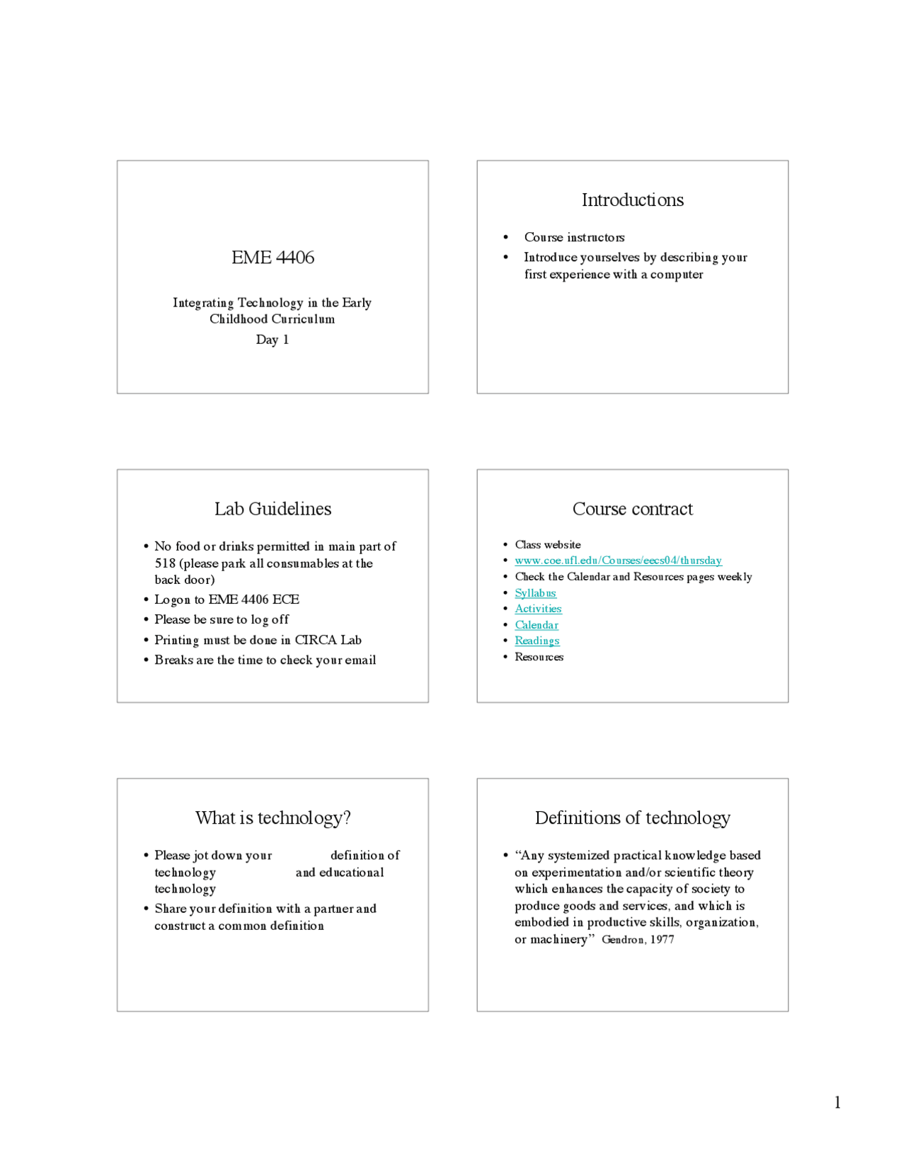 What is Technology - Lecture Slides | EME 4406 - Docsity