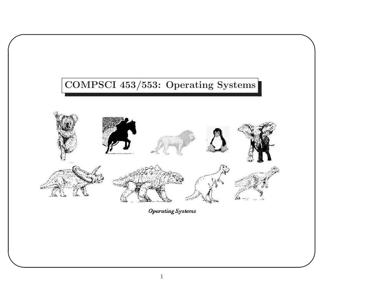 Introduction To Operating Systems Lecture Slides Compsci 453 Docsity 8044