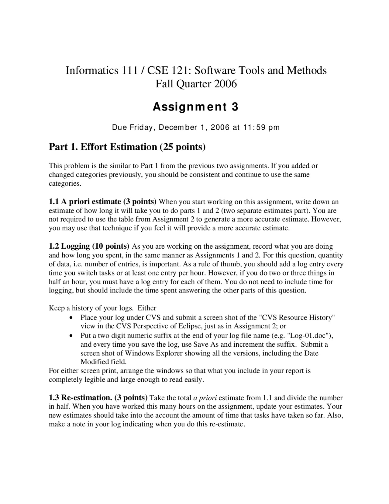 Software Tools and Methods Assignment 3: Estimation and Unigram Website ...