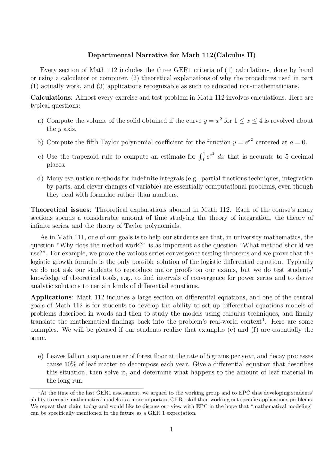 Calculations Theoretical Issues Calculus Ii Final Exam Math 112