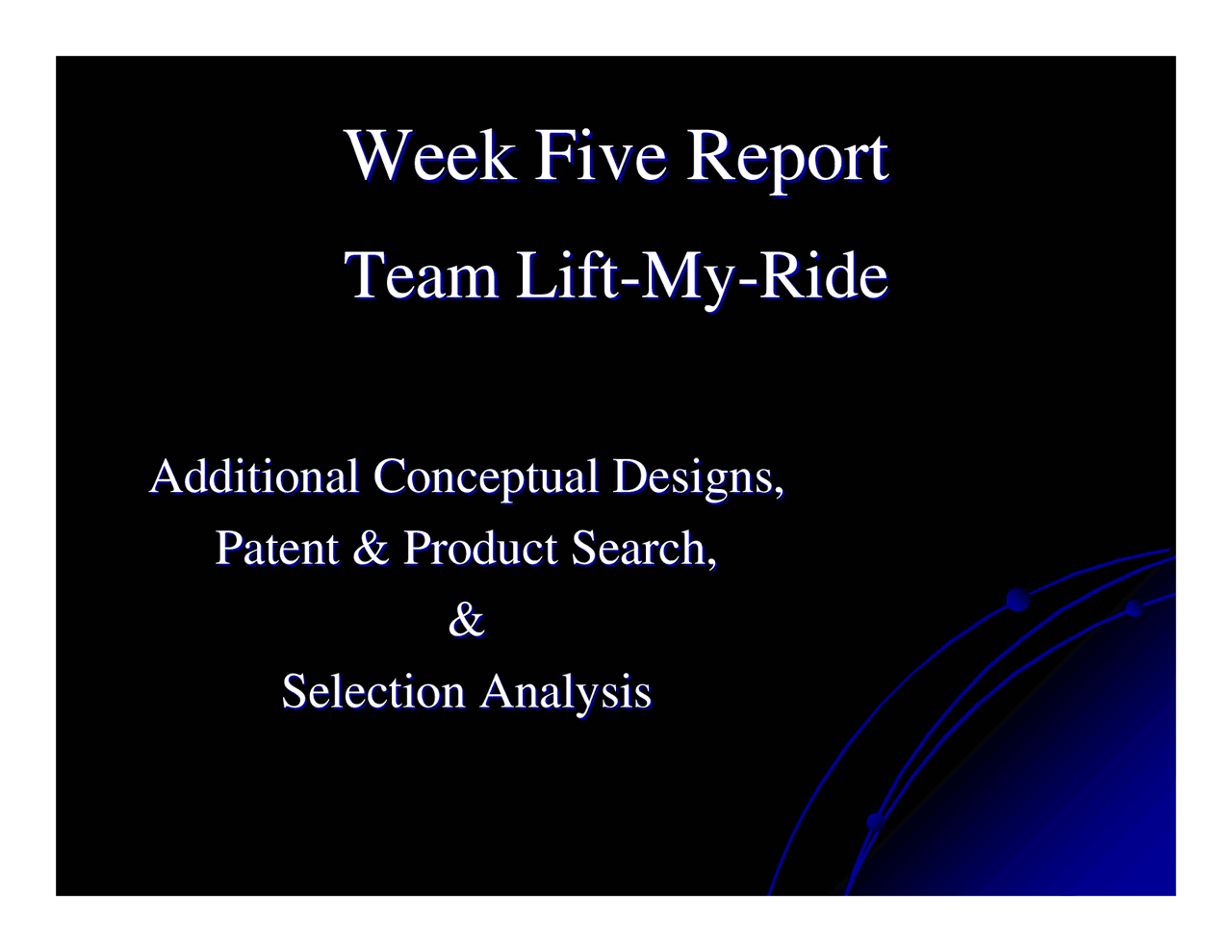 Additional Conceptual Designs, Patent and Product Search, and Selection Analysis | ME 4182 - Docsity