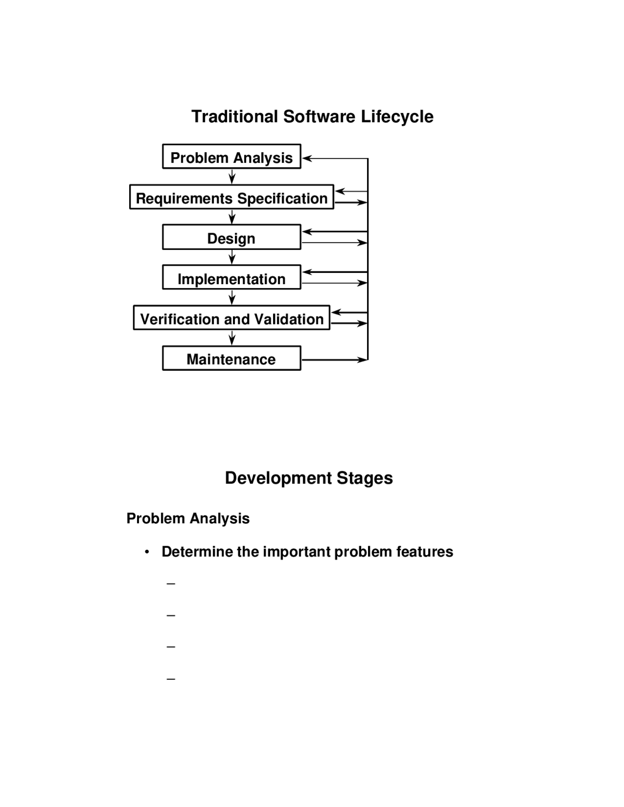 Software Development Lifecycle: Problem Analysis and Requirements ...