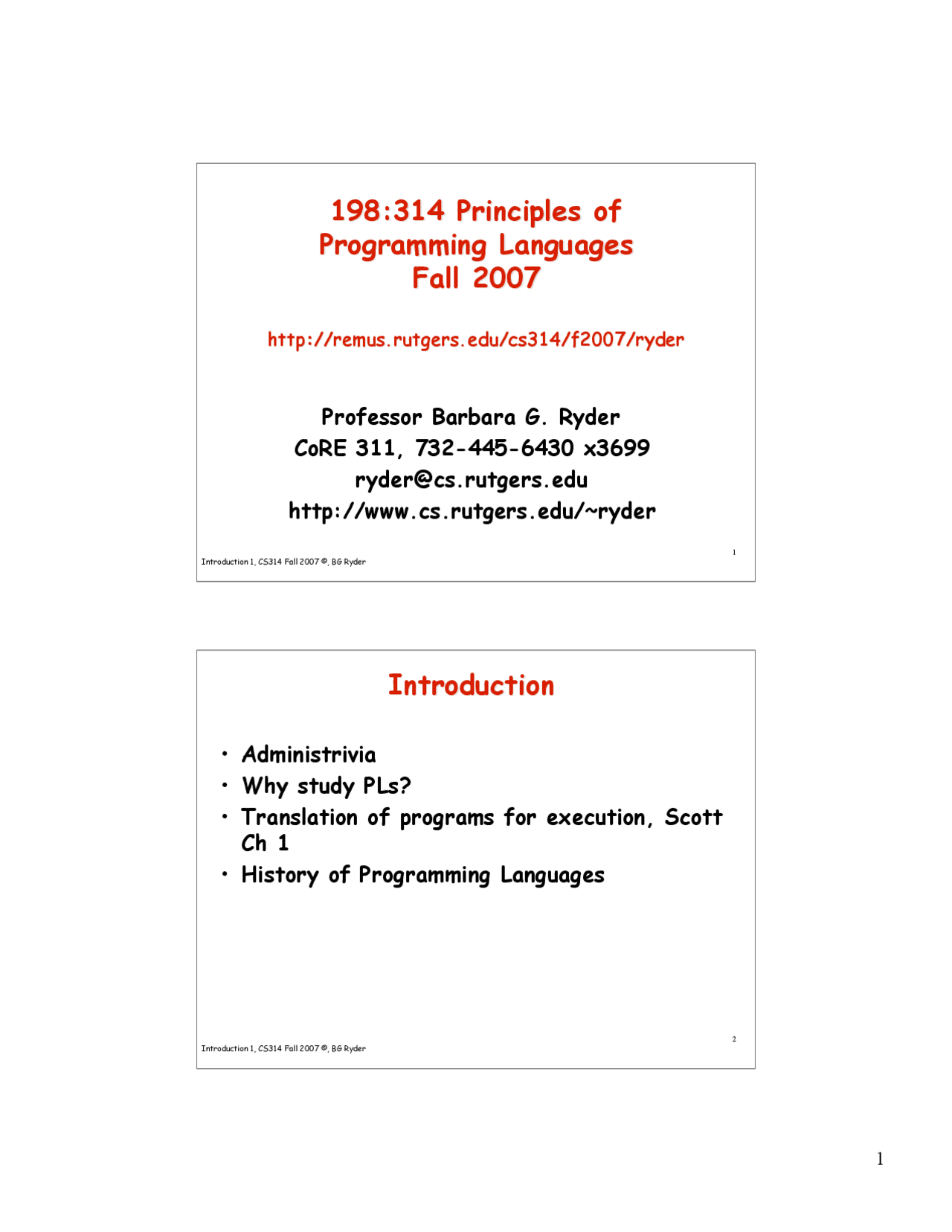 What Is A Programming Language Lecture Slides 198 314 Docsity 7162