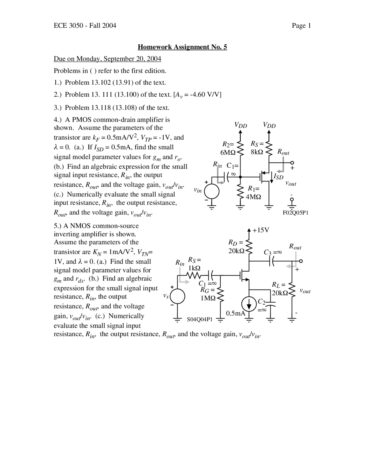 5 Problems On Resistance Voltage In Analog Electronics Assignment