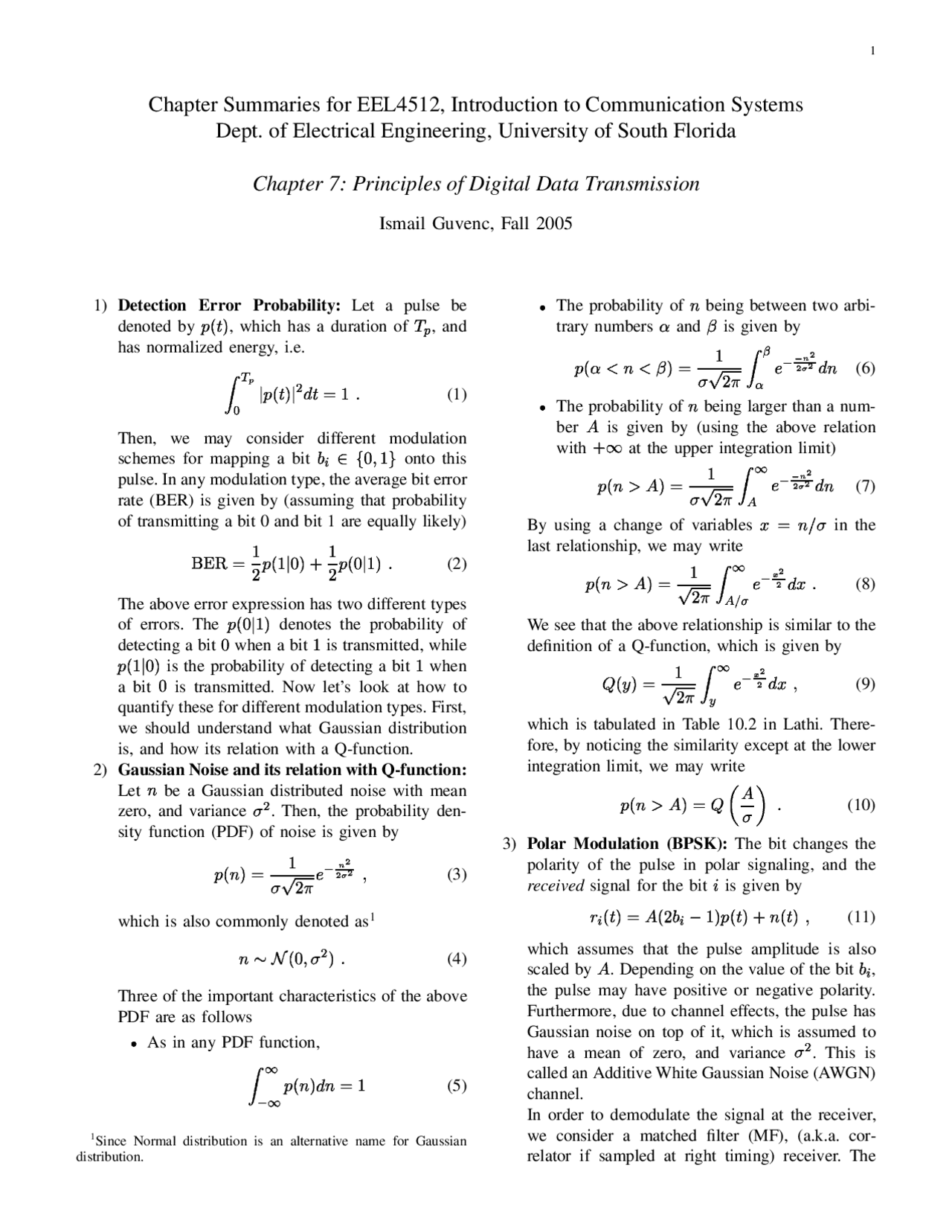 Principles Of Digital Data Transmission Introduction To Communication