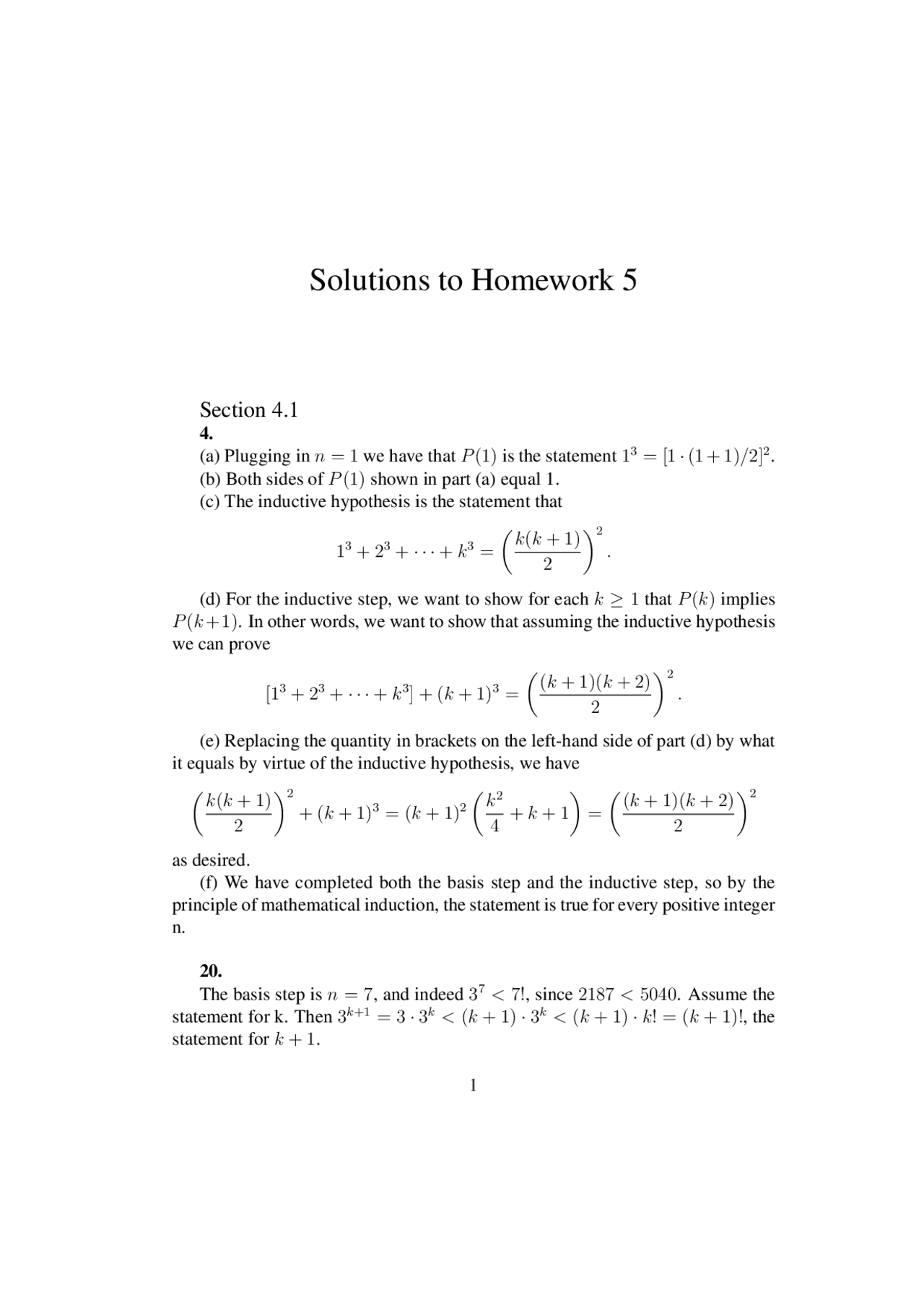 Solutions To Homework Applications Of Discrete Structures Cot 3100