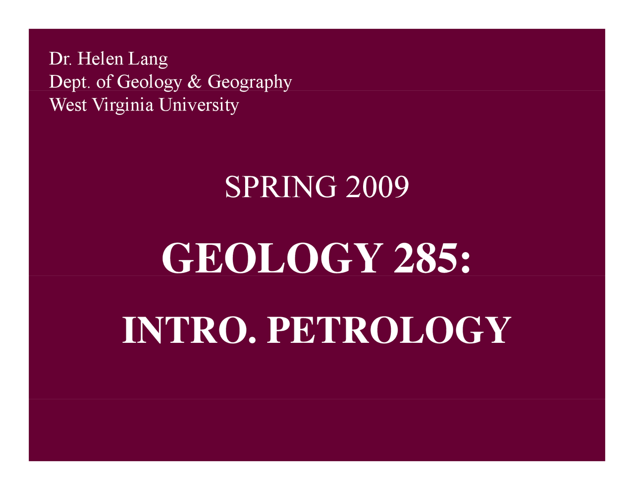 Sedimentary Rocks Lecture Slides Geol 285 Docsity