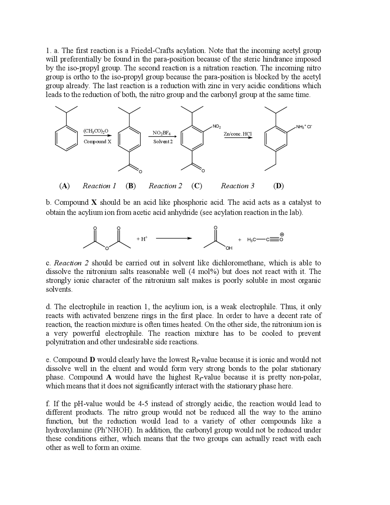 Exam on Organic Chemistry Laboratory II with Solution Key | CHEM 30CL ...