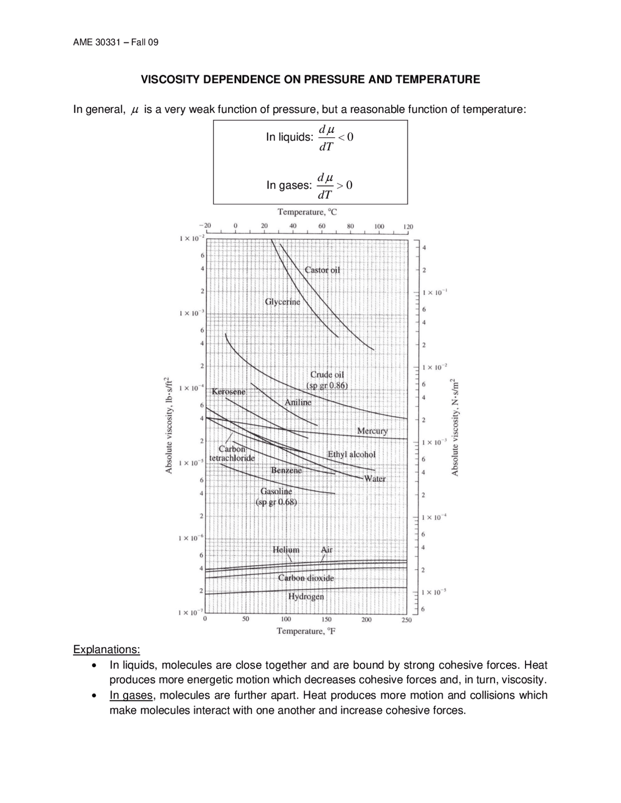 Viscosity Dependence on Pressure and Temperature - Fluid Mechanics ...