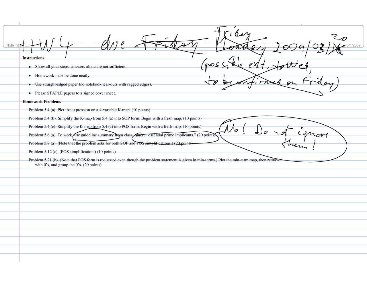 Homework 4 Solution Digital Logic Design Csce 211 Docsity