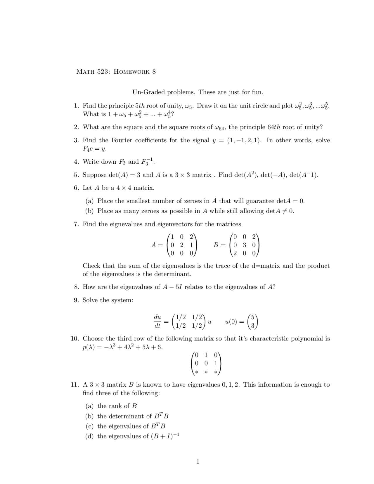 11 Practice Problems On Risk Theory Homework 8 Math 523 Docsity