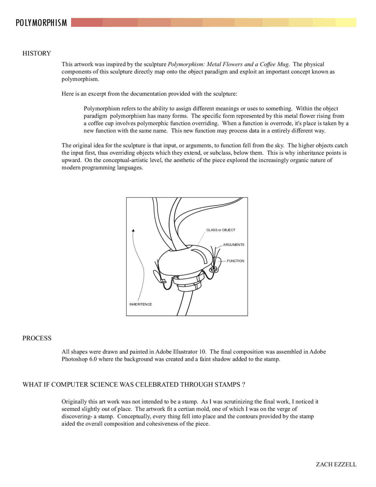 History, Process for Polymorphism - Assignment | CAP 6402 - Docsity
