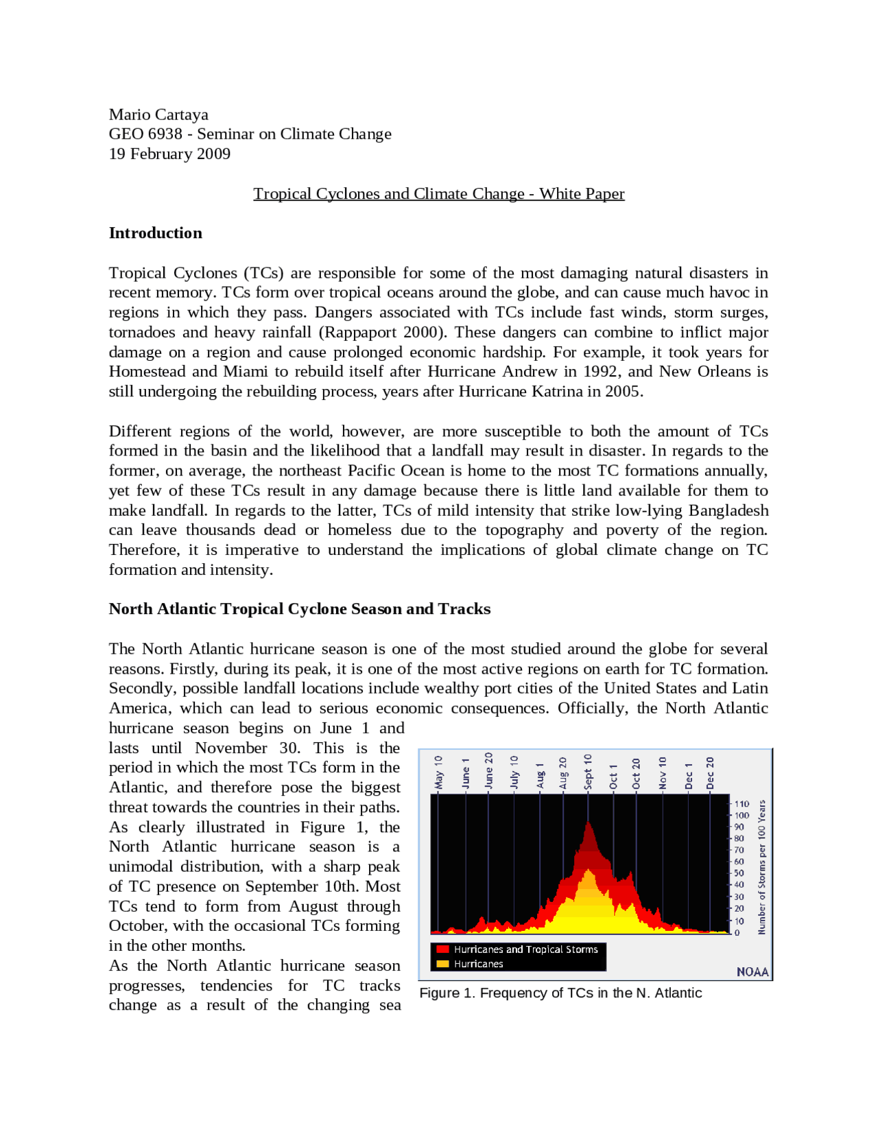Climate Change's Impact on Tropical Cyclones: North Atlantic Hurricane ...