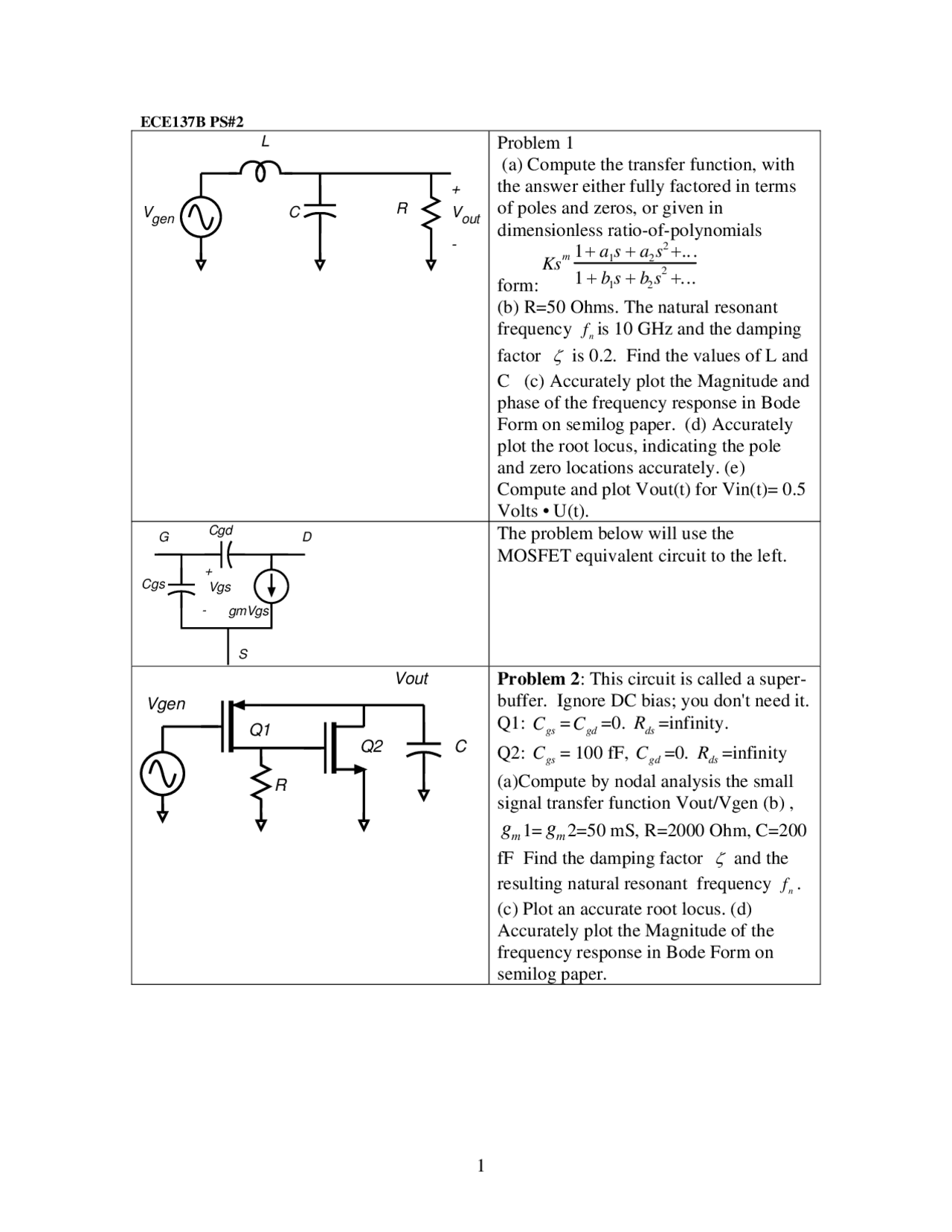 2 Solved Problems On Voltage Circuits Assignment 2 Ece 137b Docsity