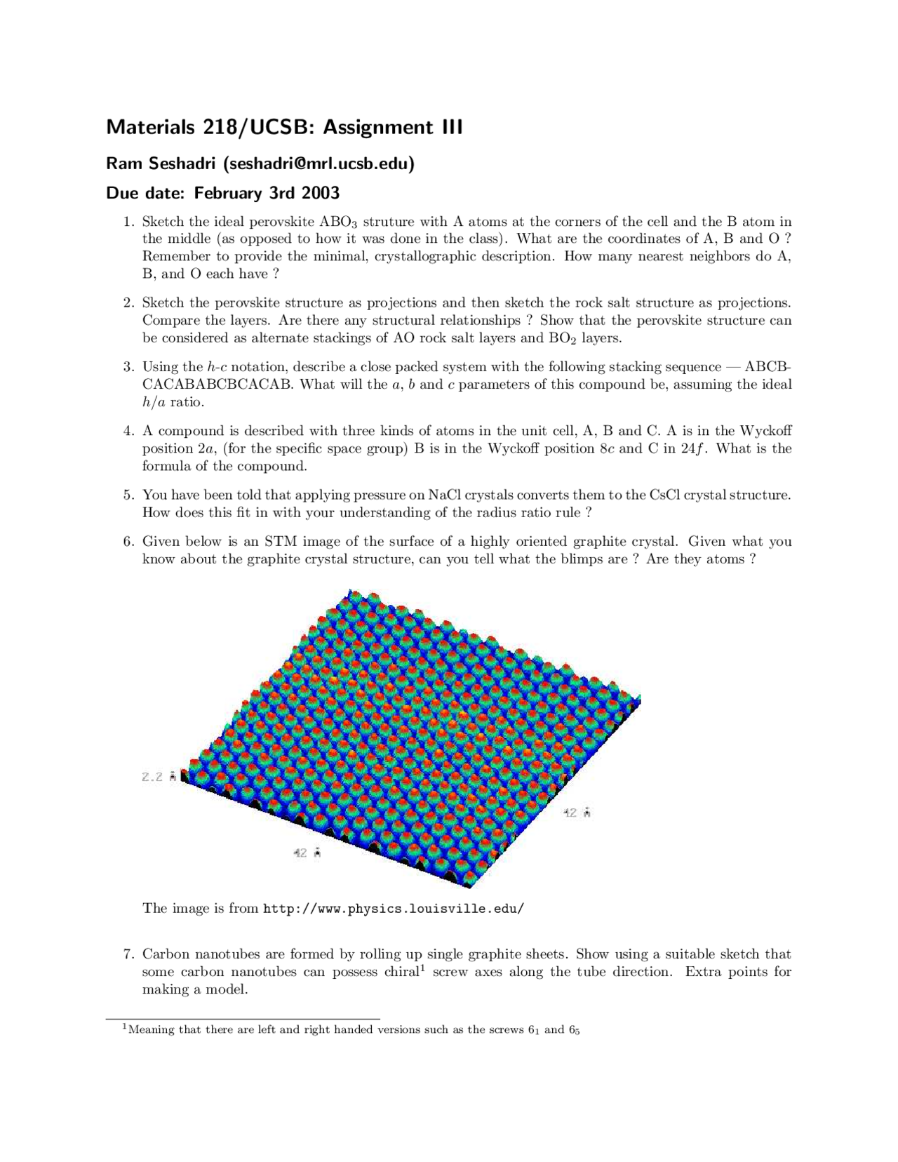 7 Questions For Introduction To Inorganic Materials Assignment 3