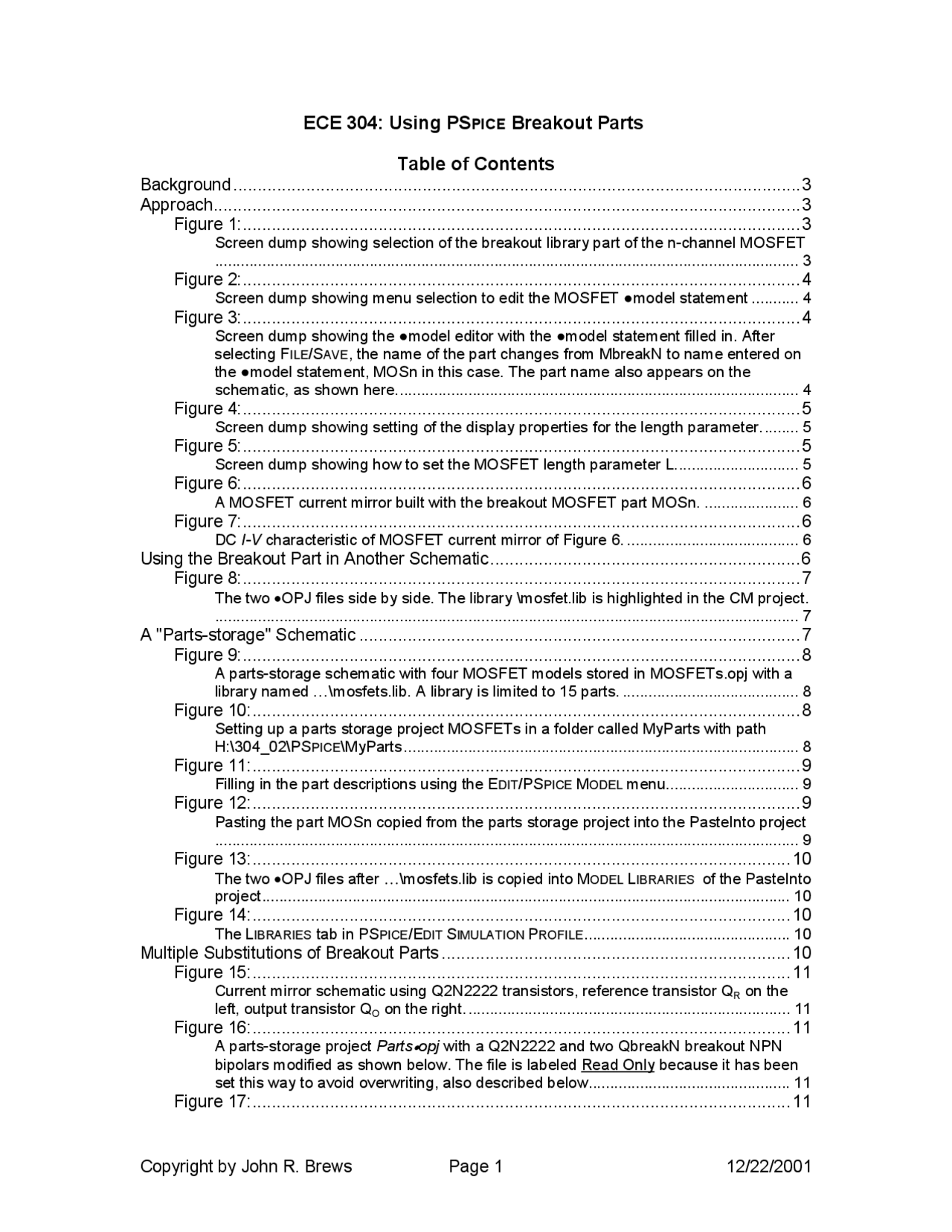 Using Pspice Breakout Parts Design Of Electronic Circuits Ece 304