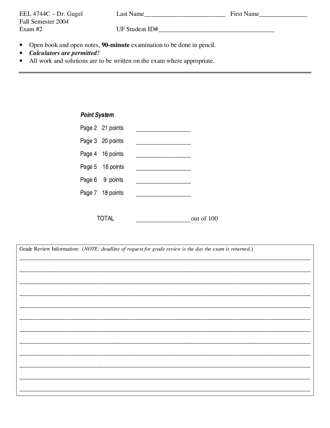 Microprocessor Applications Exam 2 With Answers Eel 4744 Docsity