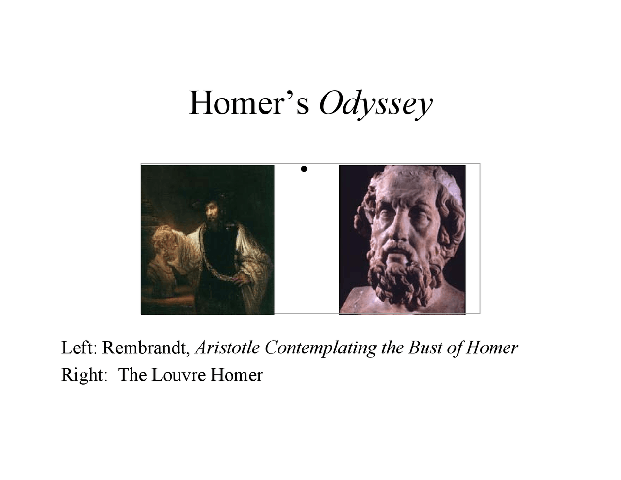 Homer's Odyssey - Lecture Slides | CLAS 1020 | Study notes Classical ...