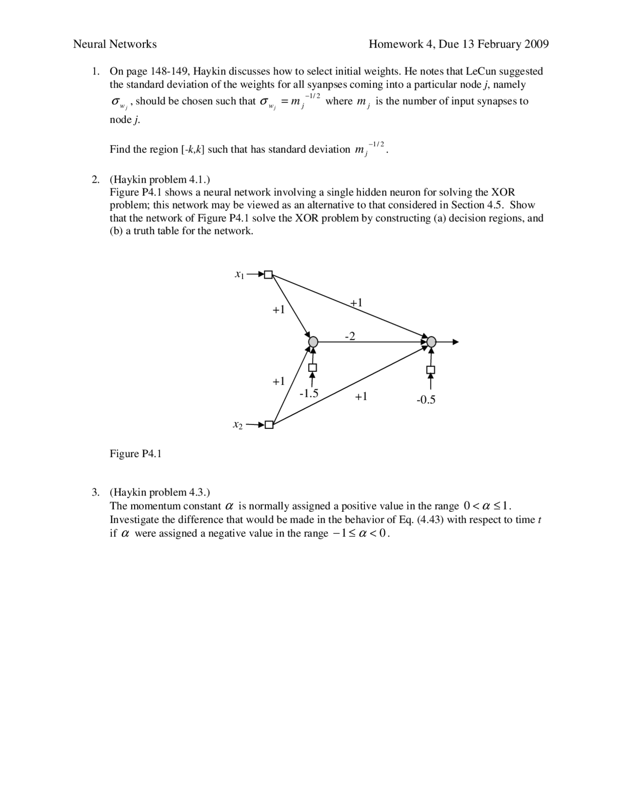 Assignment 4 For Neural Networks Cap 6615 Assignments Computer