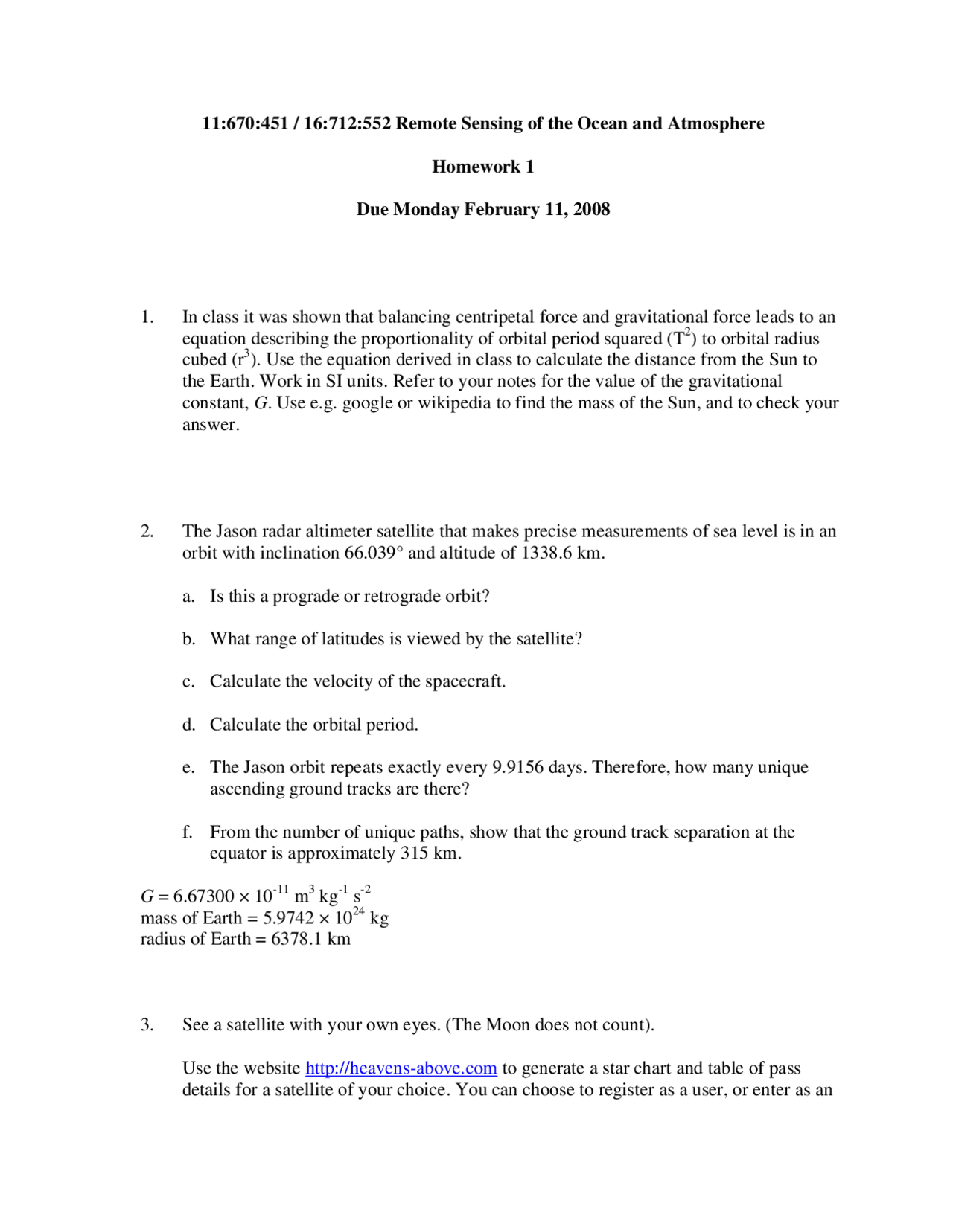 Remote Sensing Of The Ocean And Atmosphere Homework 1 670 451