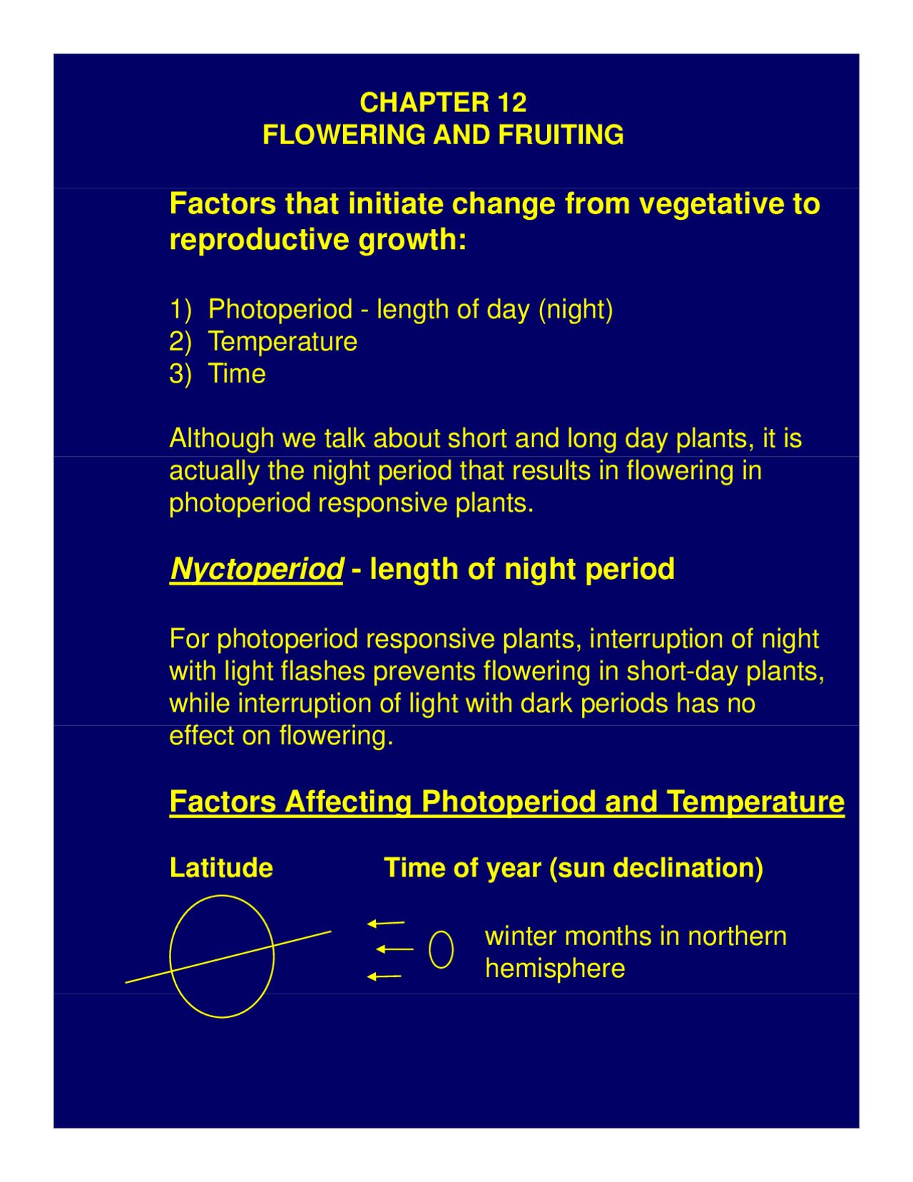 Flowering And Fruiting Lecture Slides Agr 4512 Docsity