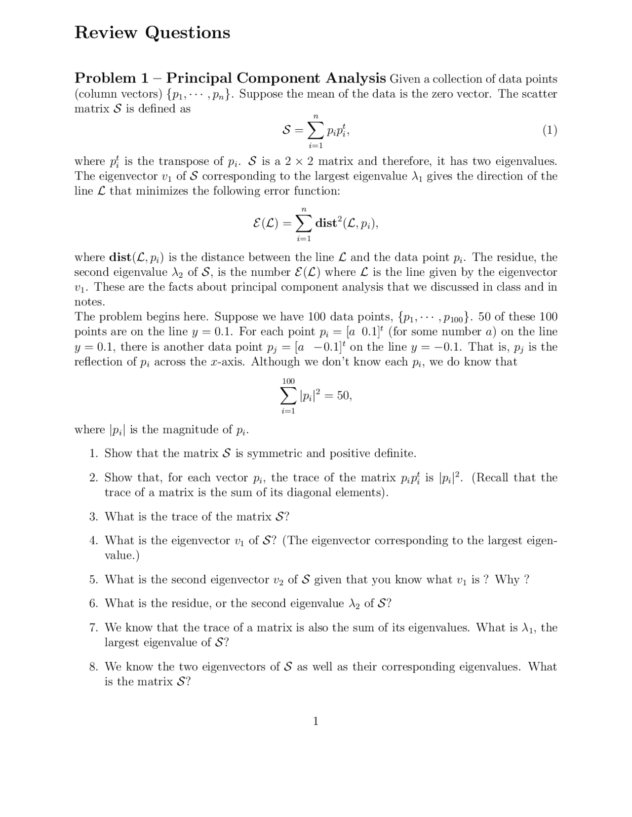 Review Questions For Numerical Analysis A Computational Approach Cot