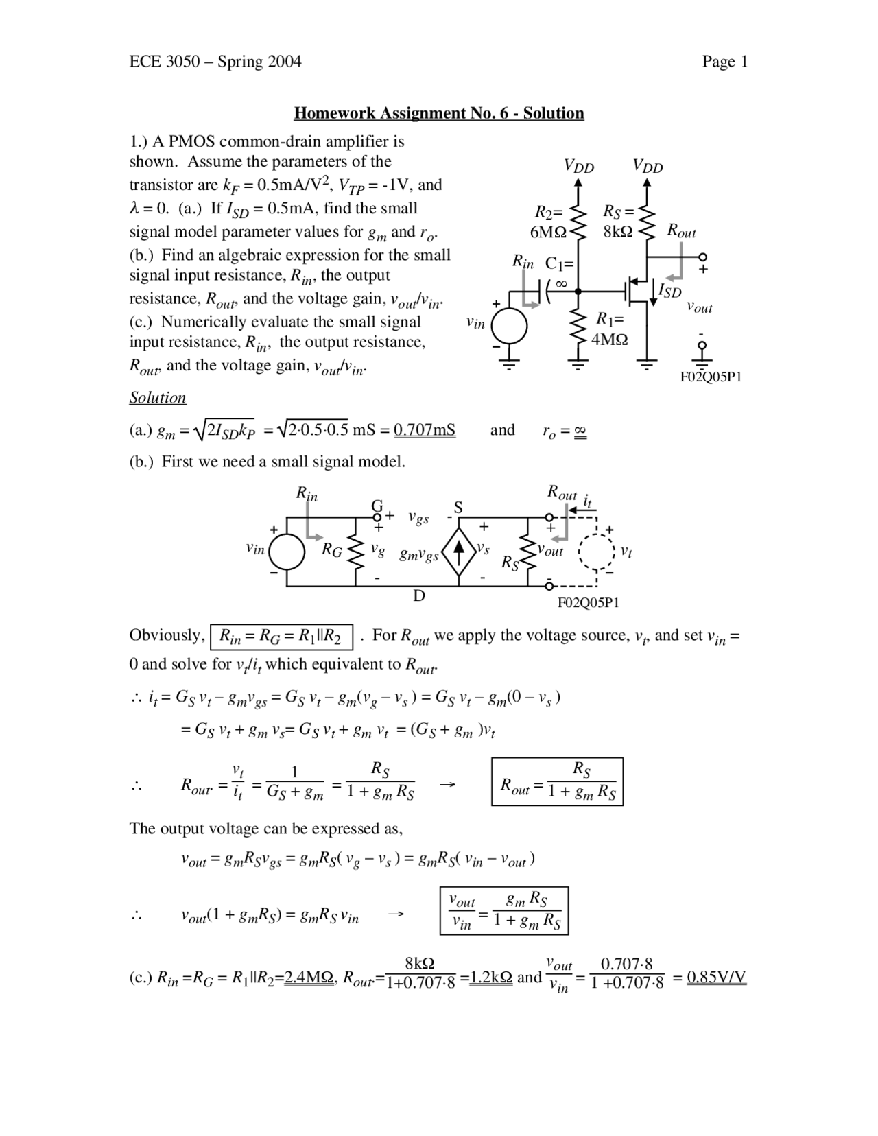 5 Solved Problems On Voltage Resistance Circuits Assignment 6 Ece