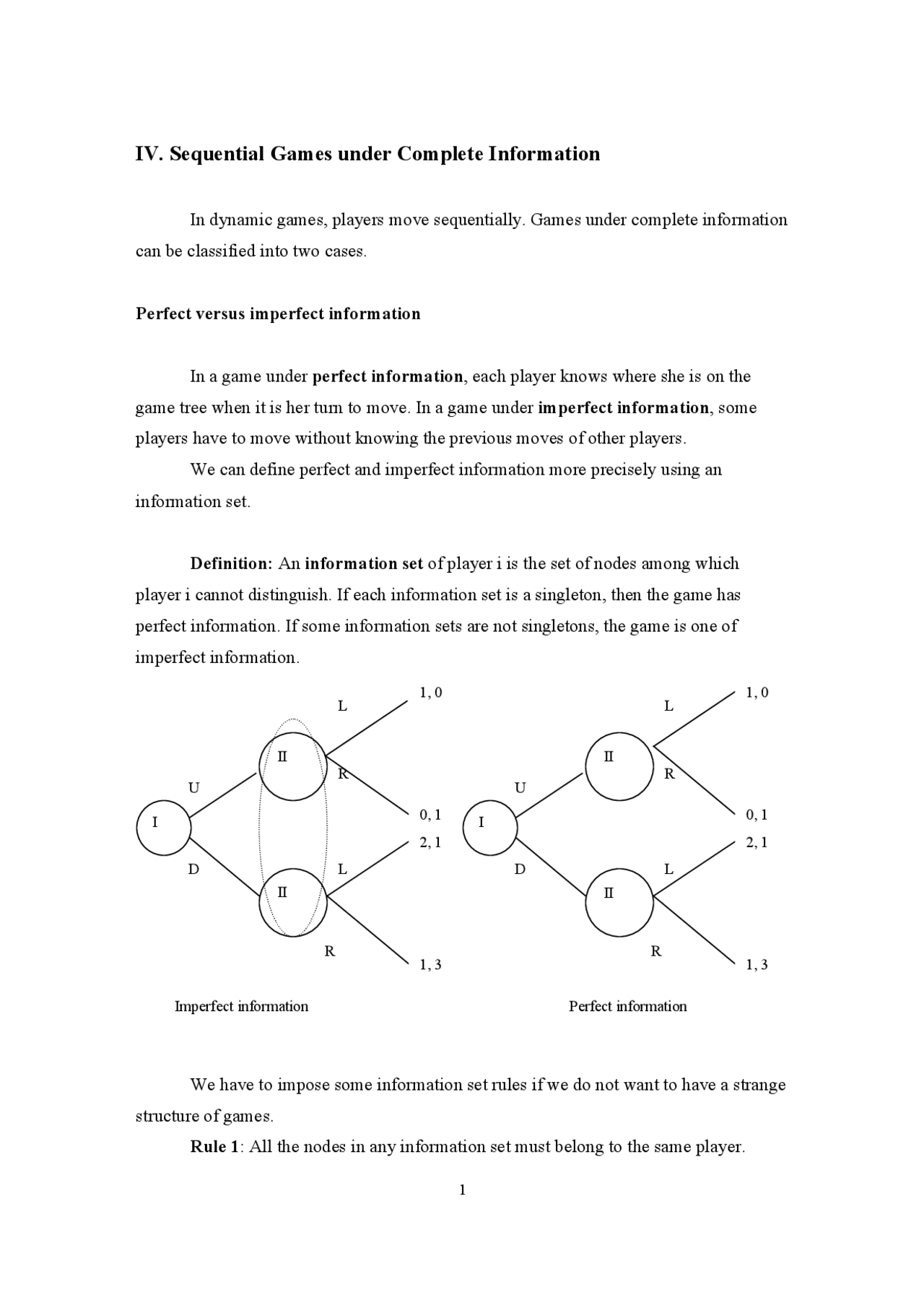 Sequential Games Under Complete Information - Game Theory | ECON 702 ...