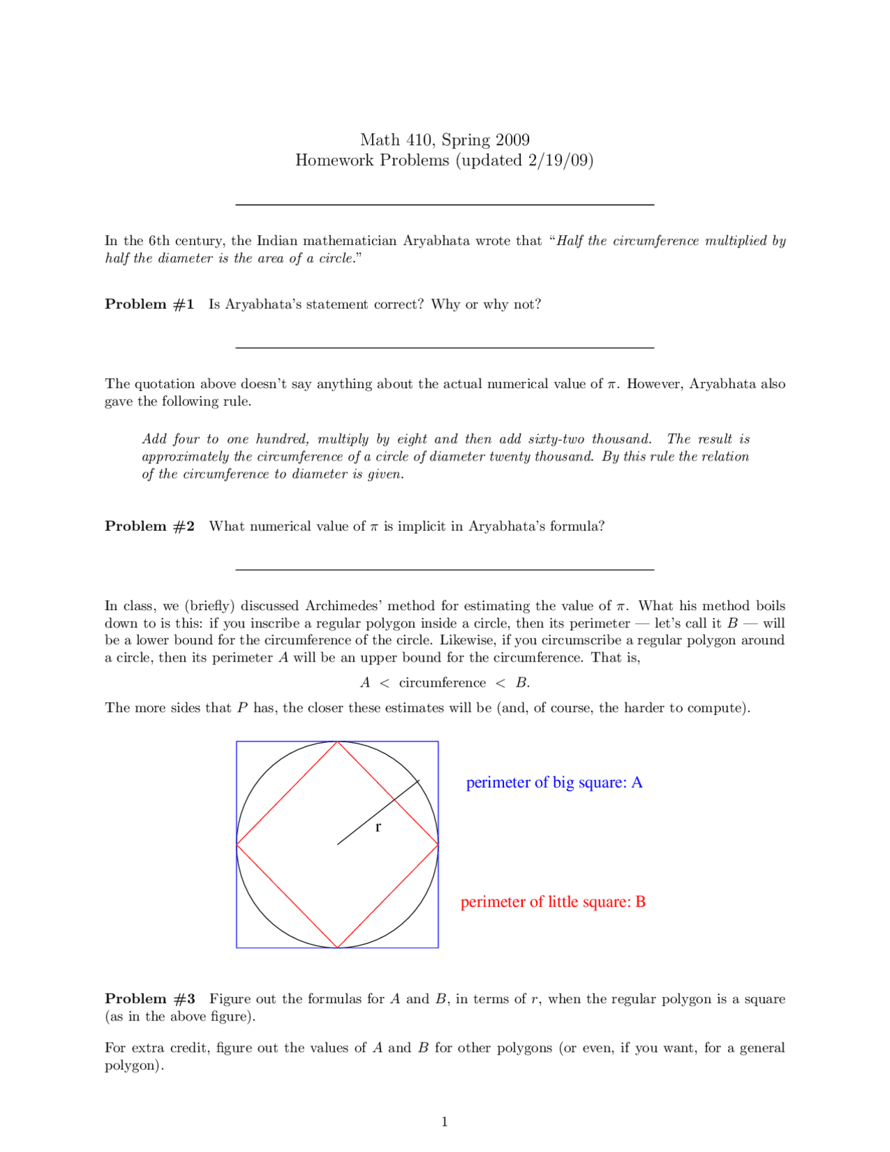 Homework Practice Problems On Advanced Calculus Ii Math 410 Docsity