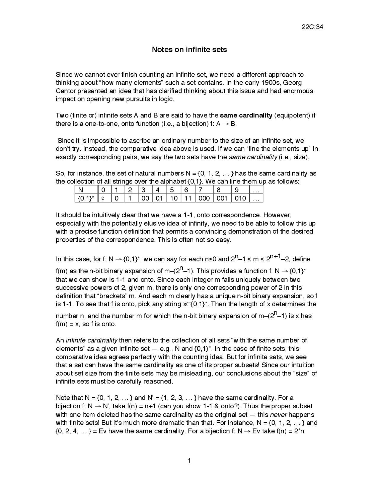 Understanding Infinite Sets: Cardinality and Uncountable Infinities ...