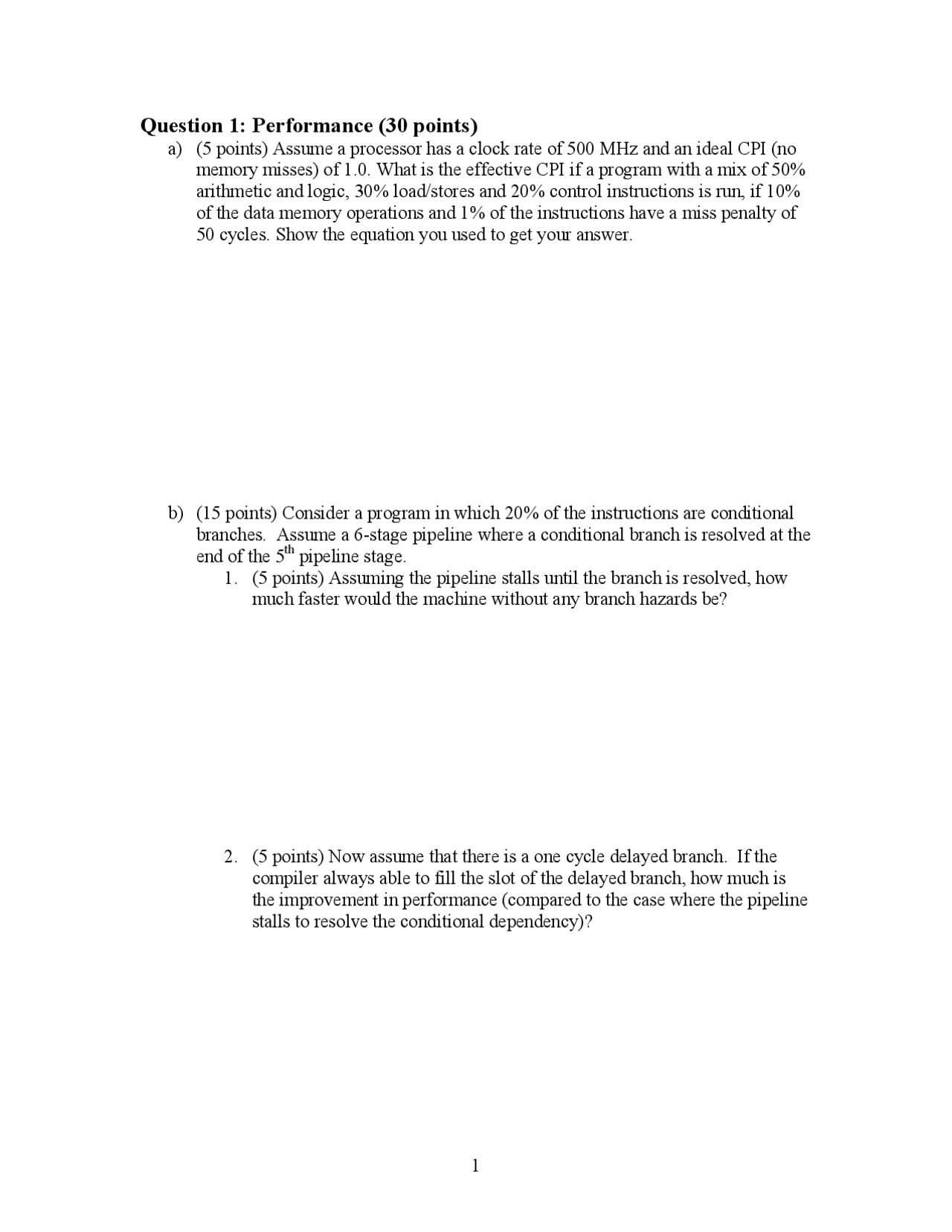 5 Questions Of Introduction Of Computer Archive Final Exam Ece 154