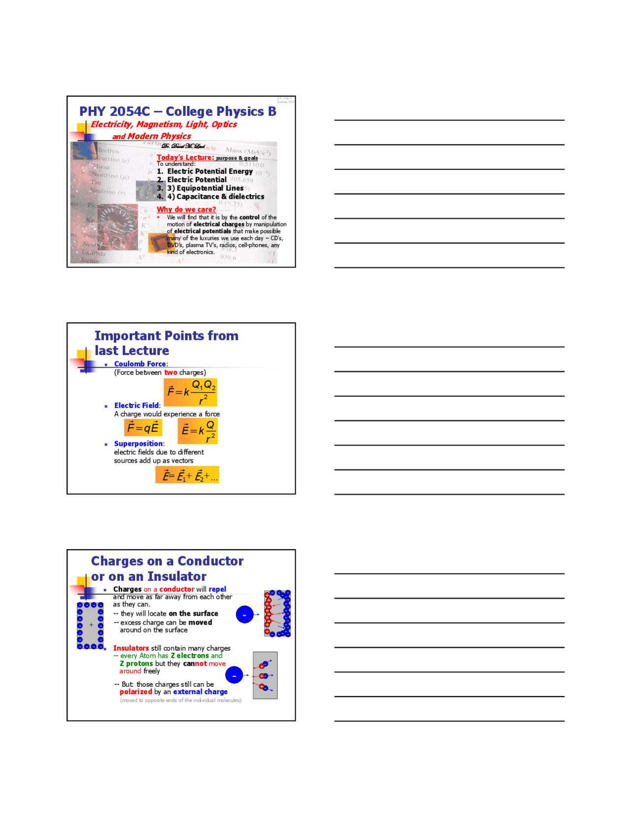Optics And Modern Physics Lecture Slides Phy 2054c Docsity