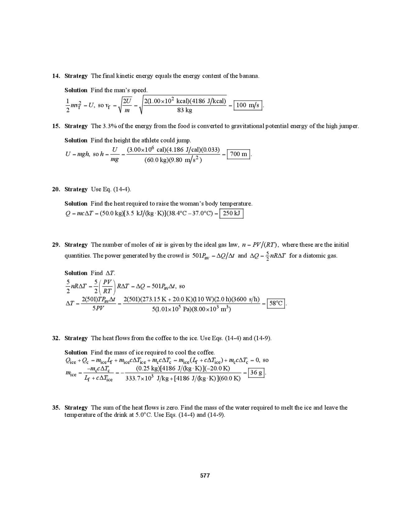 Homework 12 Solutions Physics For Life Sciences Phys 107 Docsity