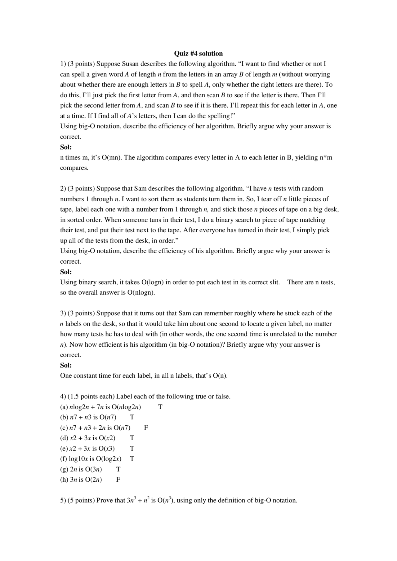 Quiz 4 Solution Applications Of Discrete Structures Cot 3100 Docsity