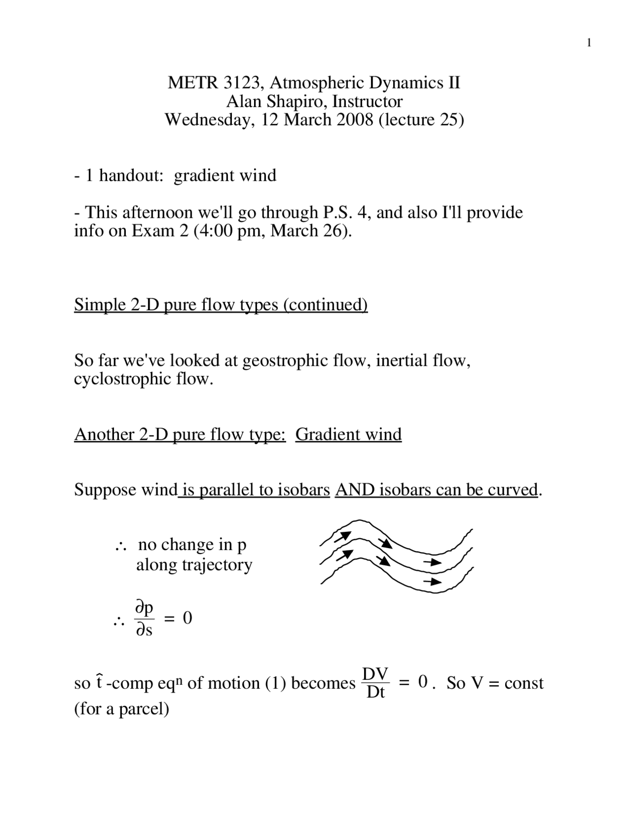 Study Guide of Atmospheric Dynamics II: Theory of Atmospheric Flows ...