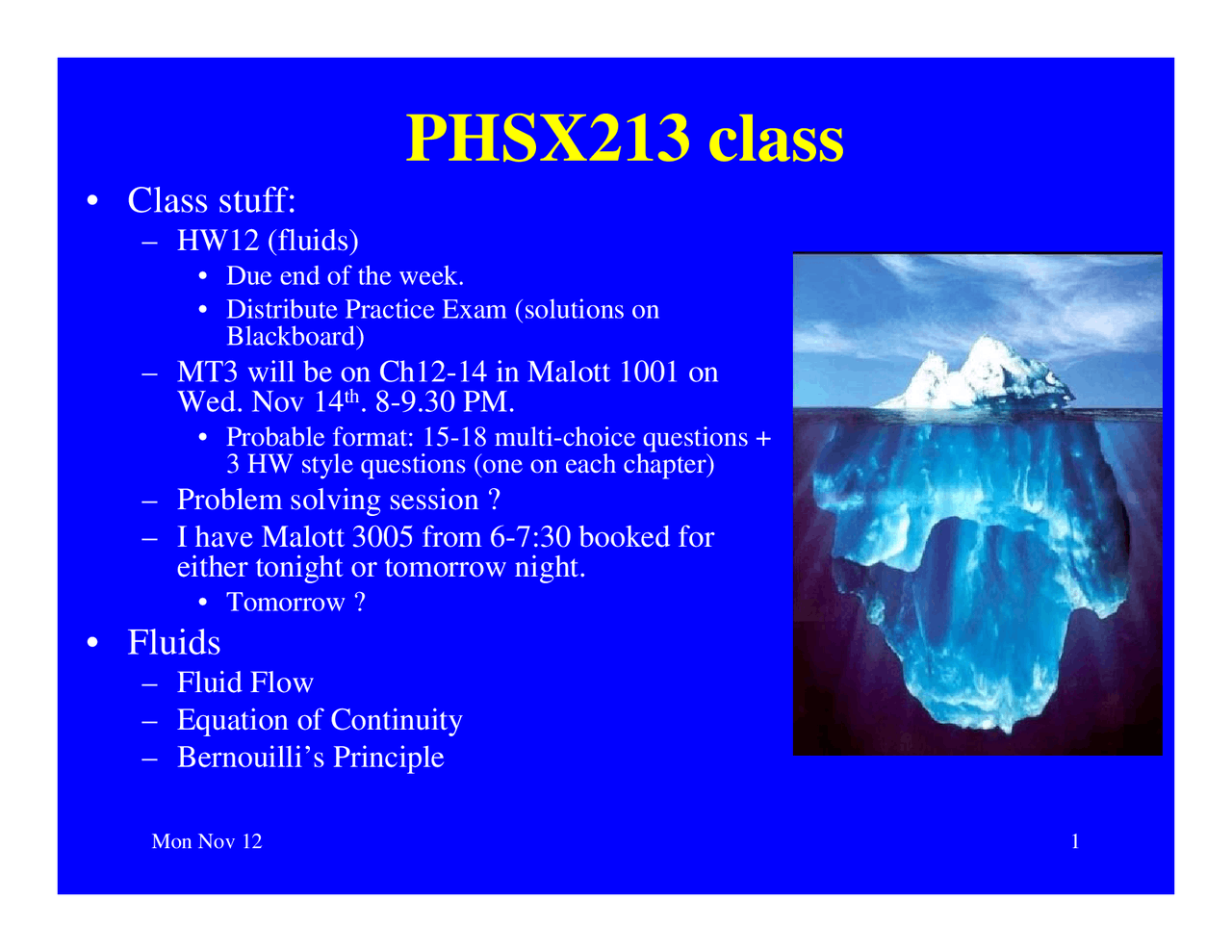 Lecture Slides For Fluids Scientific Statements Thr 213 Docsity