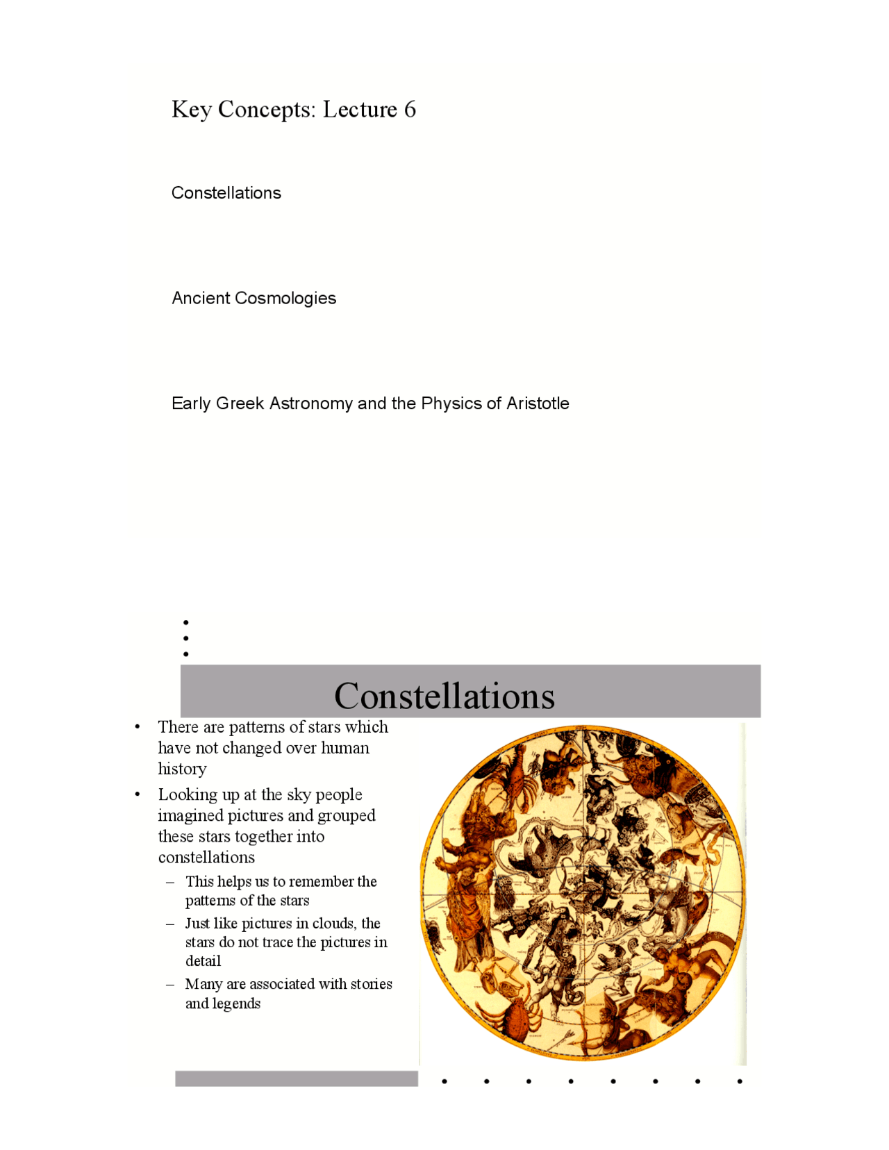 Ancient Astronomy: Constellations and Early Cosmologies | Study notes ...