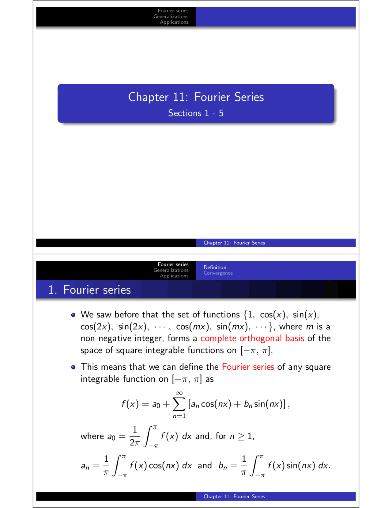 Fourier Series Mathematical Analysis For Engineers Math 322 Docsity