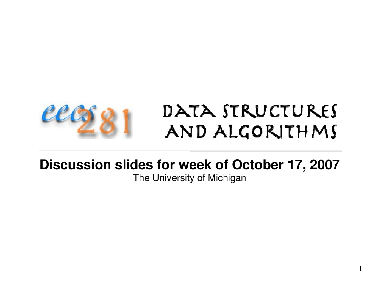 Constructors And Destructors Lecture Slides Eecs 281 Docsity