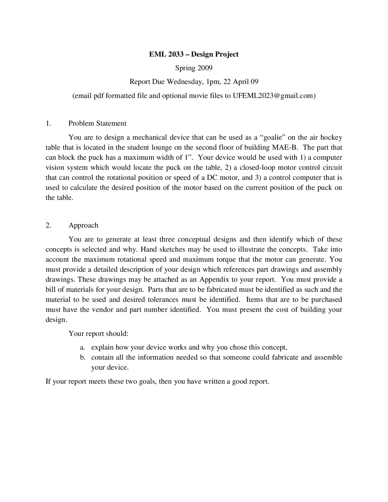 Design Project Computer Aided Graphics And Design Eml 2023 Docsity