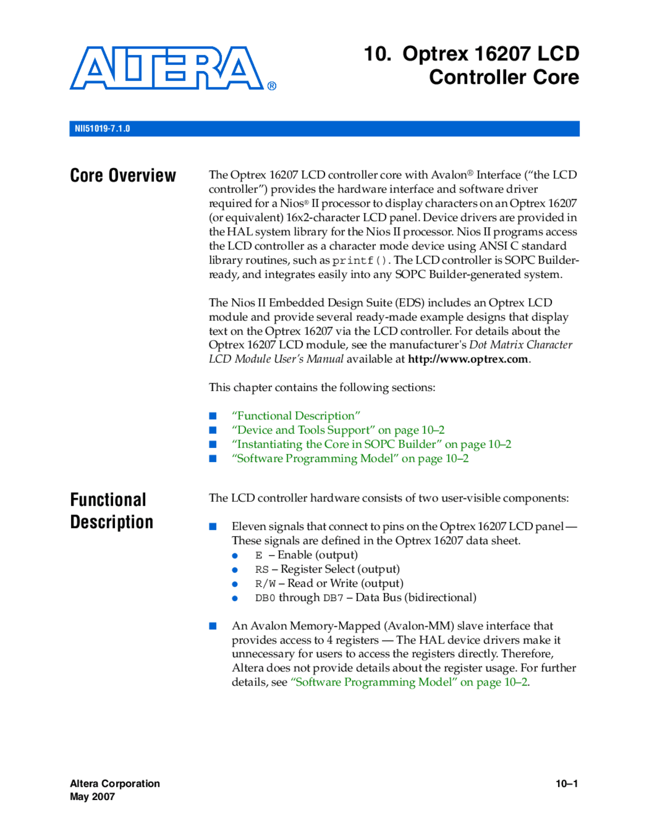 Quartus Ii Handbook Volume 5 Microprocessors Ece 332 Docsity