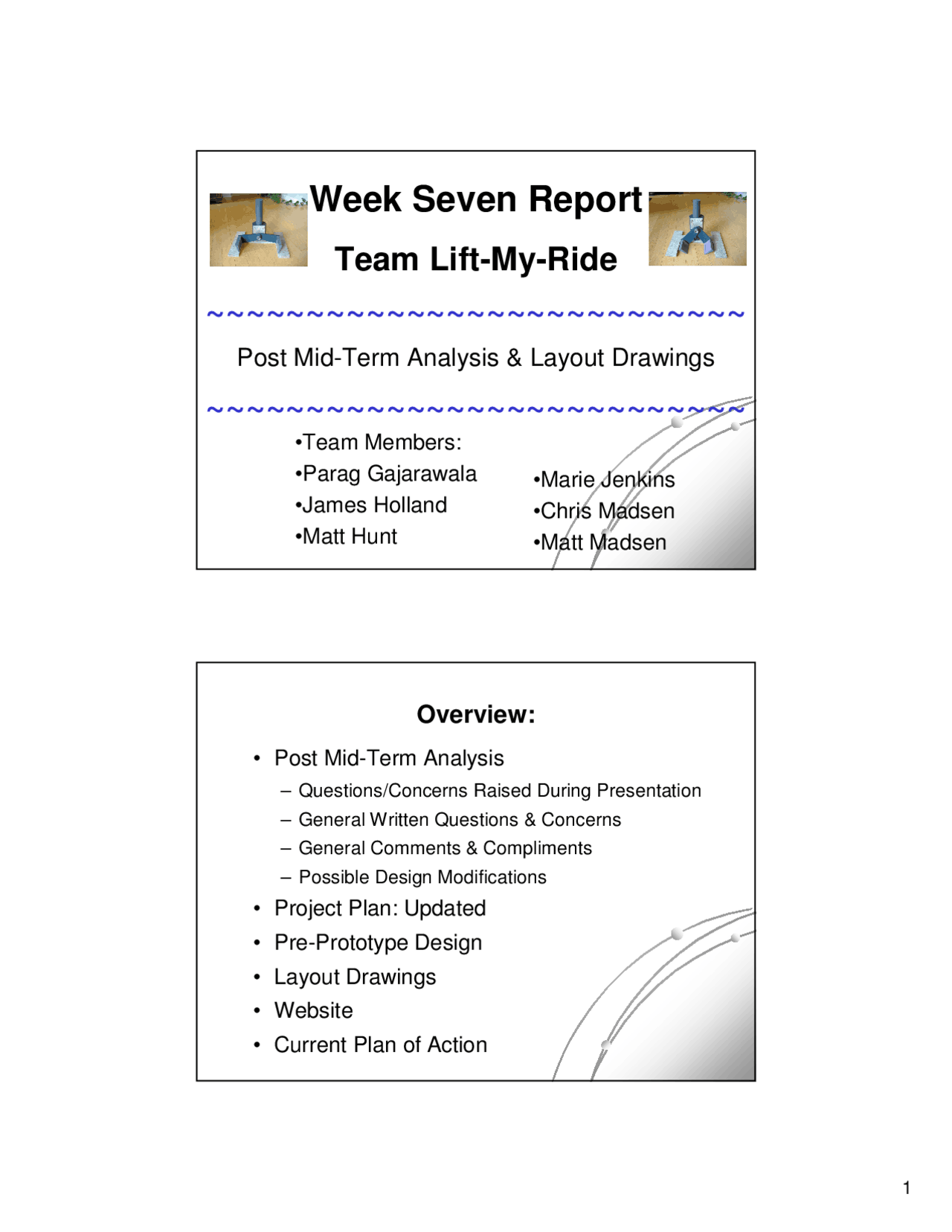 Post Midterm Analysis and Layout Drawings | ME 4182 - Docsity