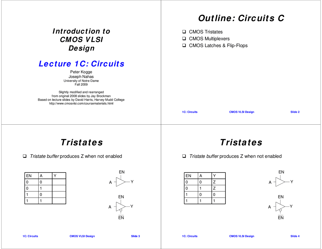 Lecture Slides On Circuits Vlsi Circuit Design Cse 60462 Docsity