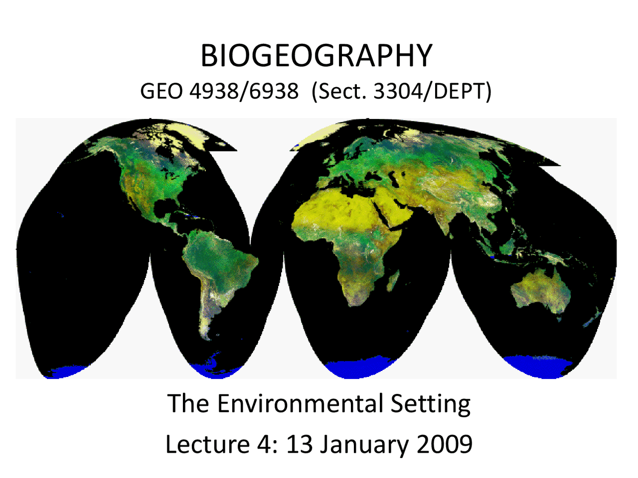 Lecture Notes on The Environmental Setting | GEO 4938 | Study notes ...