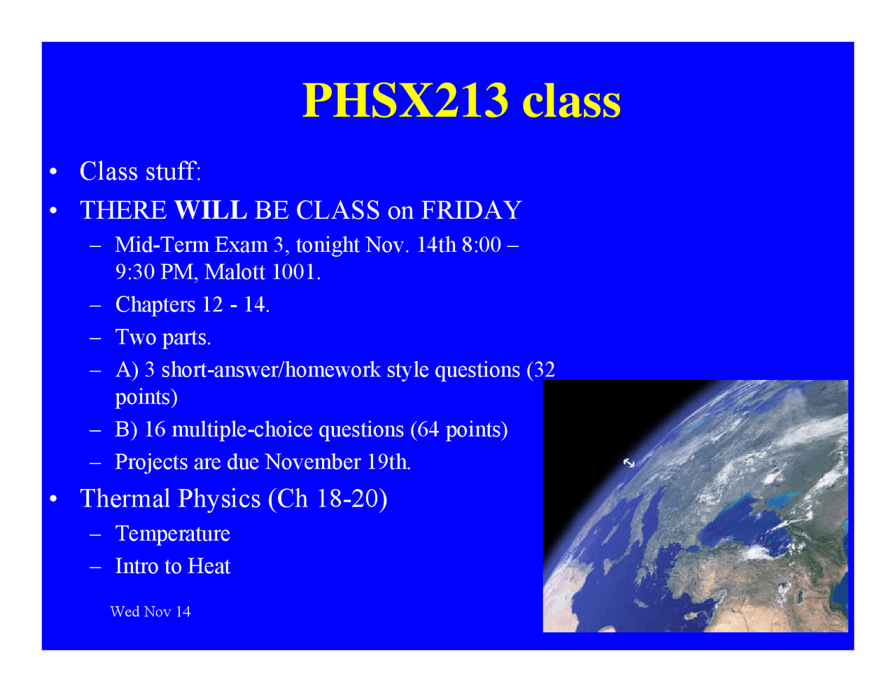 Thermal Physics Big Picture Lecture Slides Thr 213 Docsity