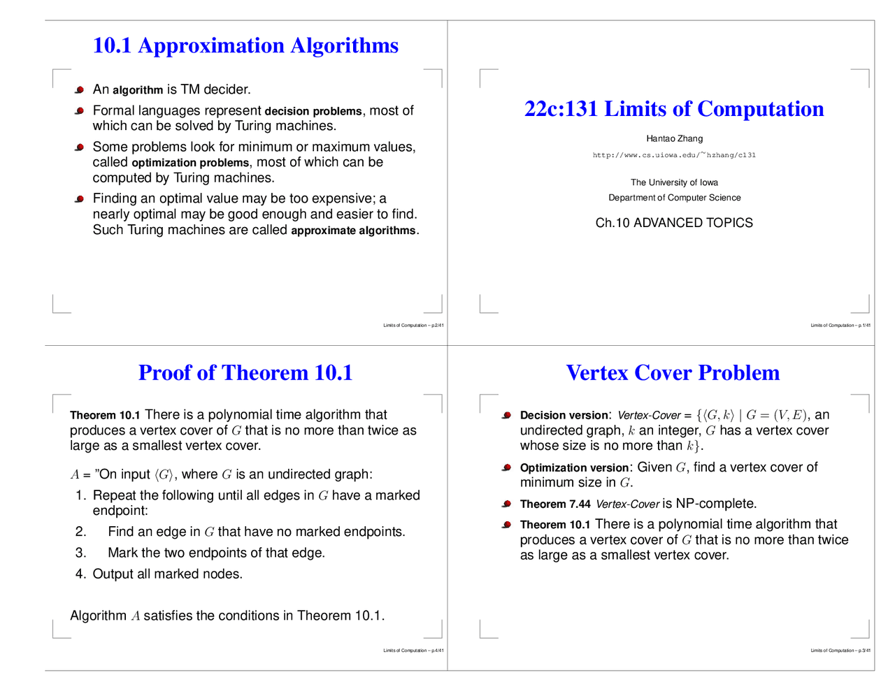 Korselt's Criterion, Carmichael Numbers - Lecture Slides | 22C 131 ...