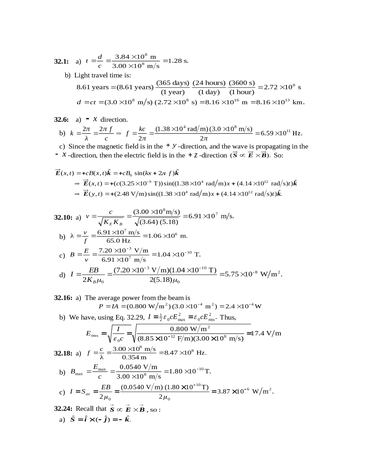 Light Travel Time In A Magnetic Field Assignment 7 Phys 142 Docsity