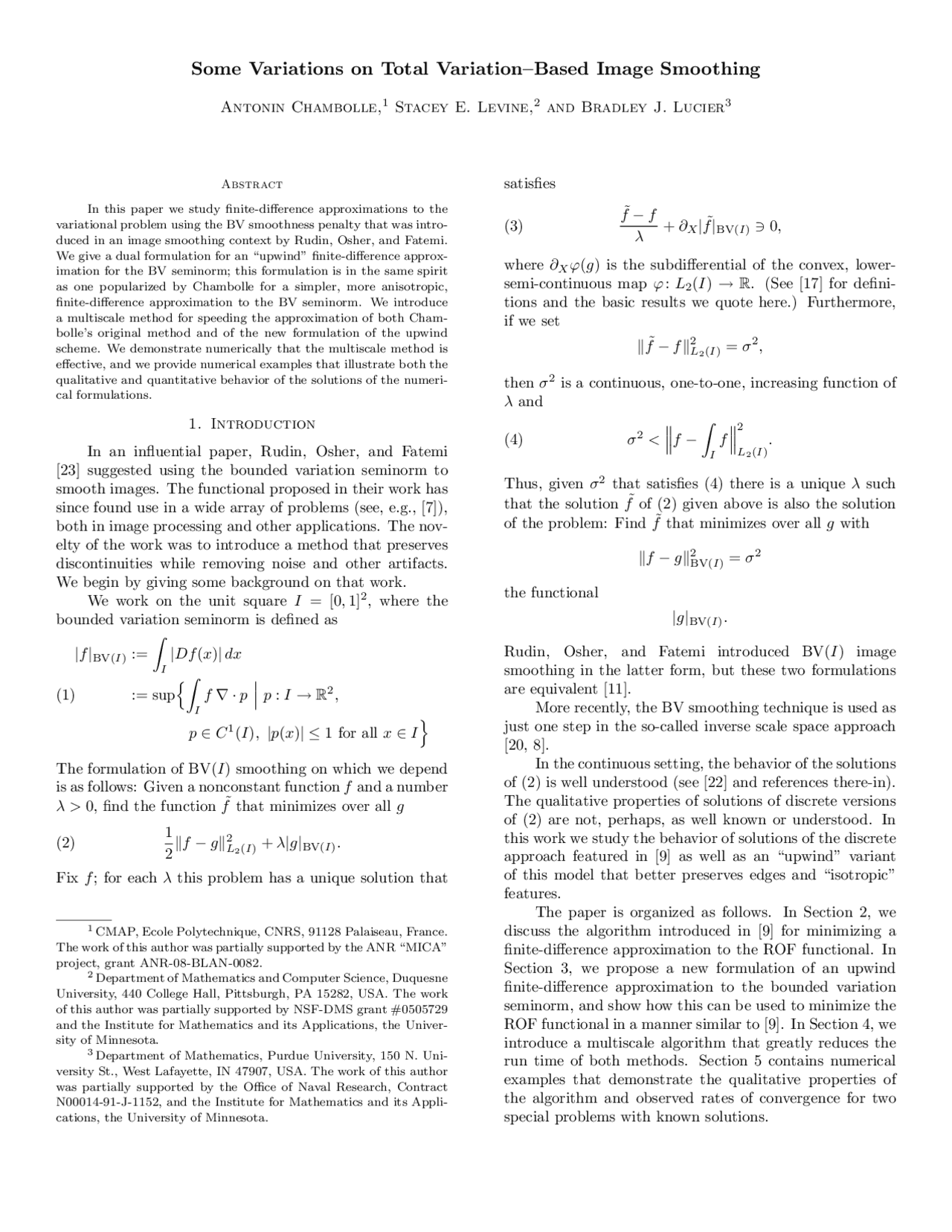 Some Variations on Total Variation-Based Image Smoothing | MATH M0050 ...