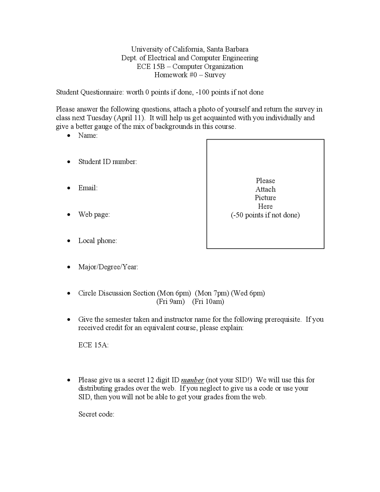 Survey Of Computer Organization Assignment Questions Me 15 Docsity