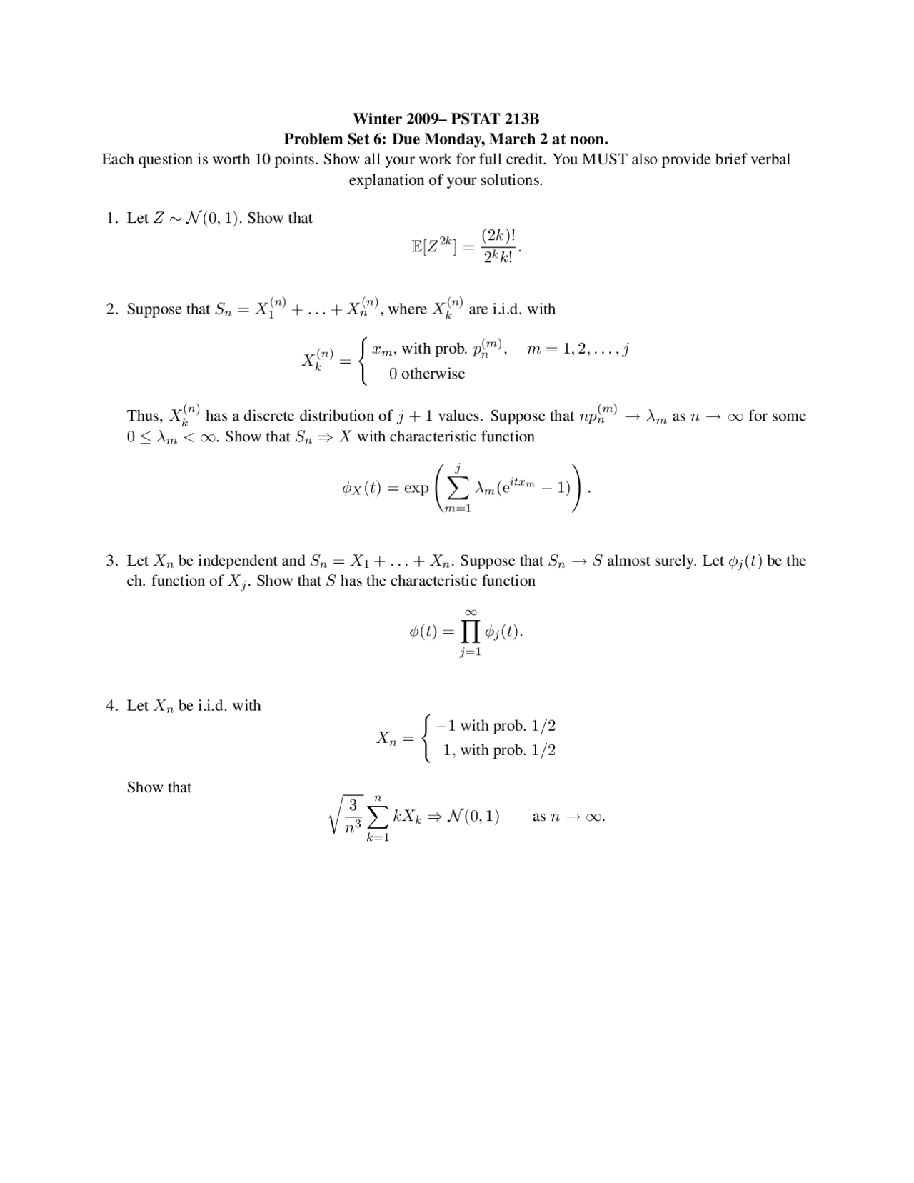 Geochemistry Ii Problem Set 6 Geol 213 Docsity